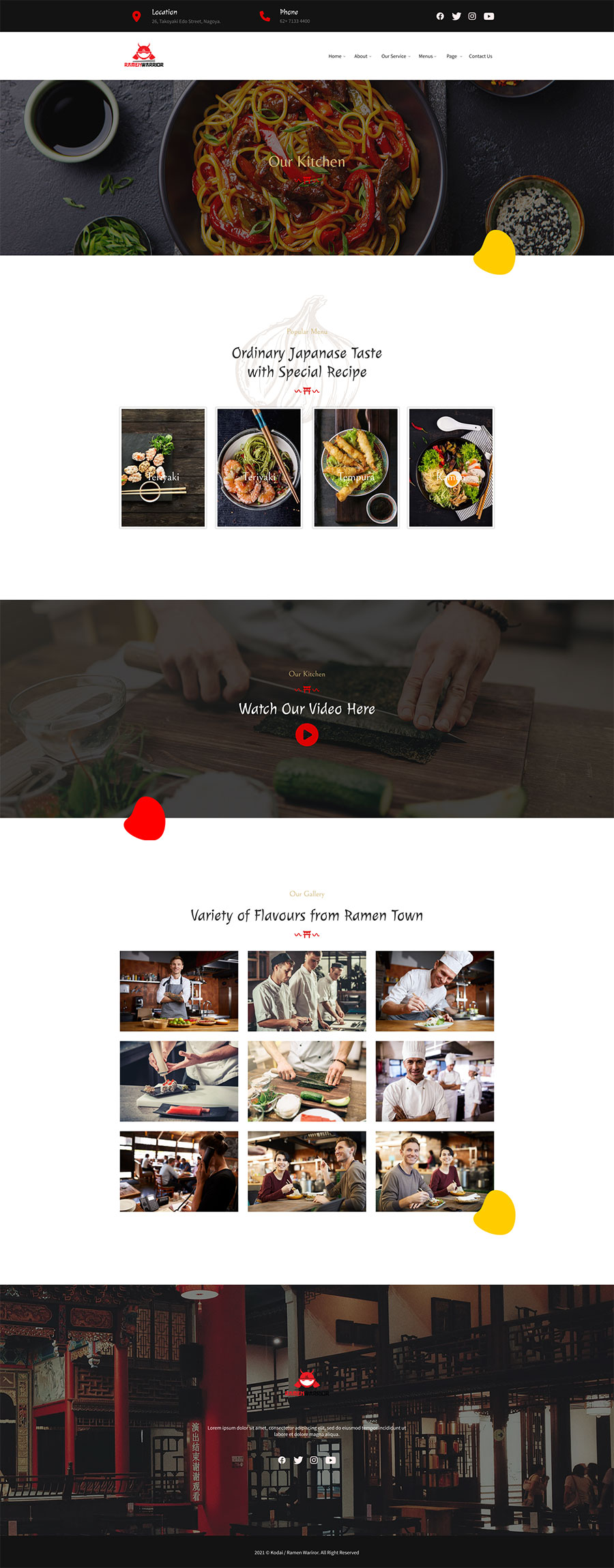 Kodai - Asian Restaurant Figma Template by Rometheme | ThemeForest